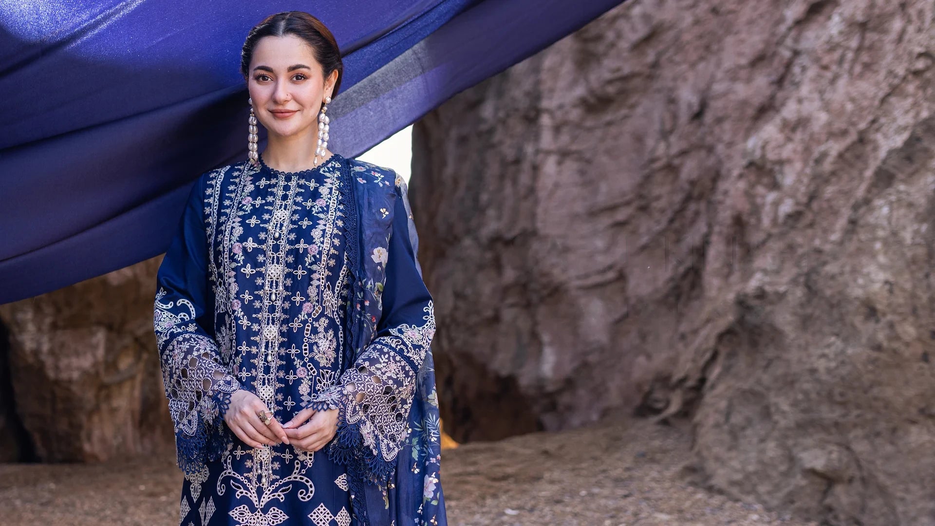 Qalamkar | Sahil Kinare Luxury Lawn 2024 – Ayat B Wardrobe