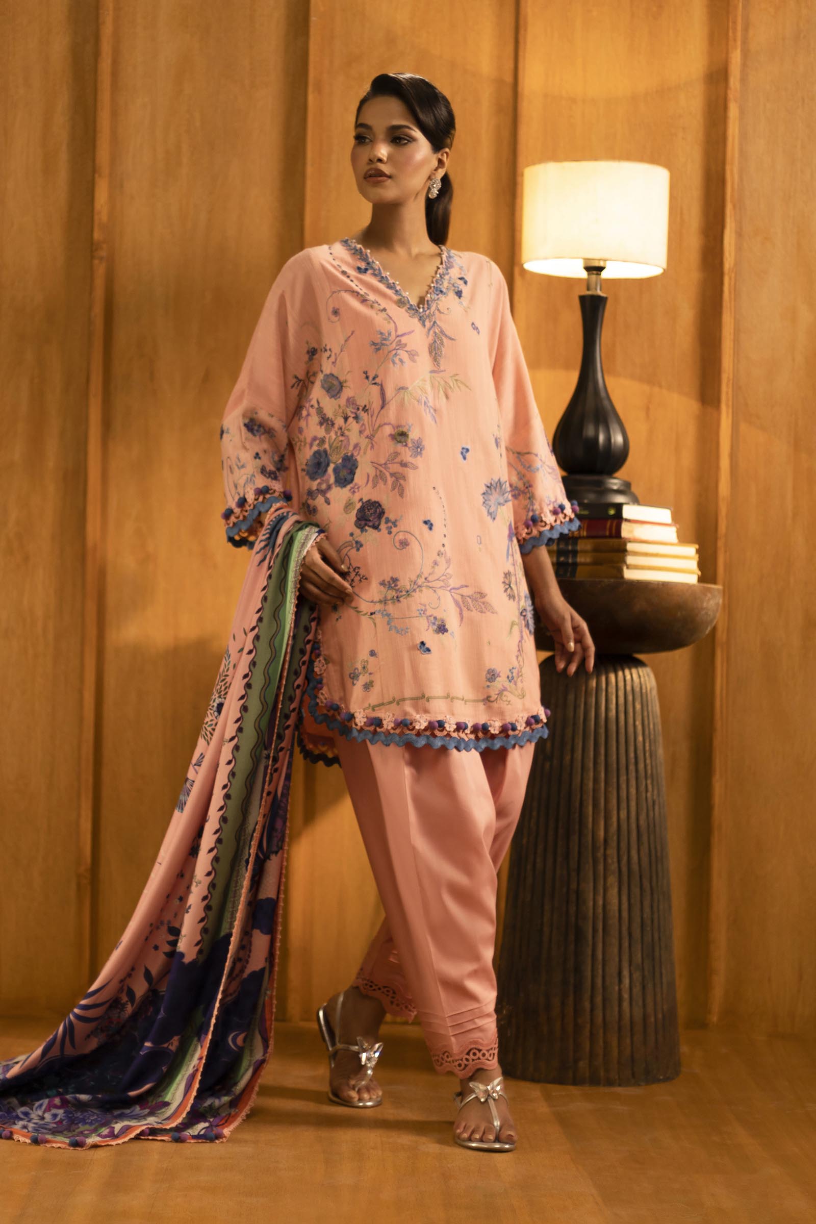 M253-06B-3CP | Sana Safinaz Muzlin Winter Collection 2025 – Ayat B Wardrobe