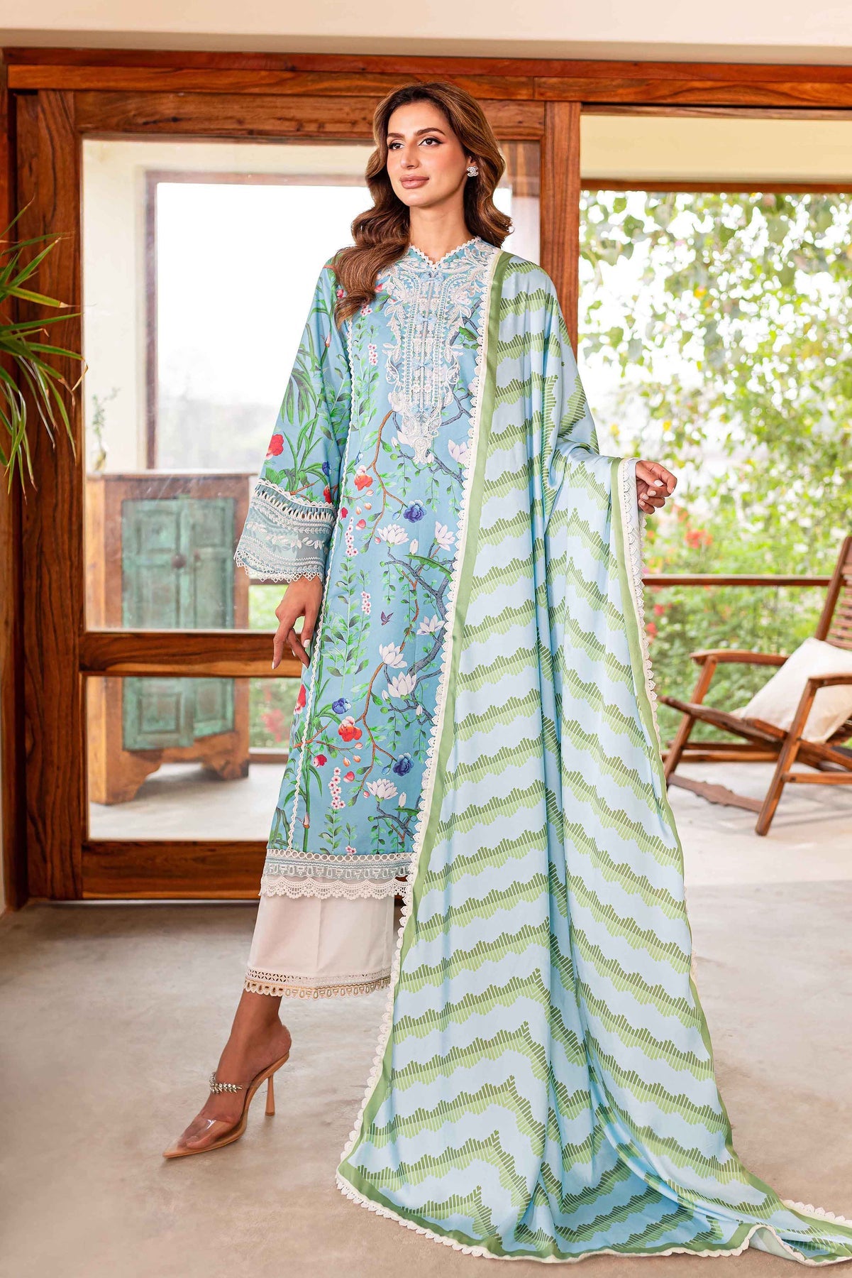 Flower Of Paradise | Sable Vogue | Shiree Summer Lawn 2024 – Ayat B ...