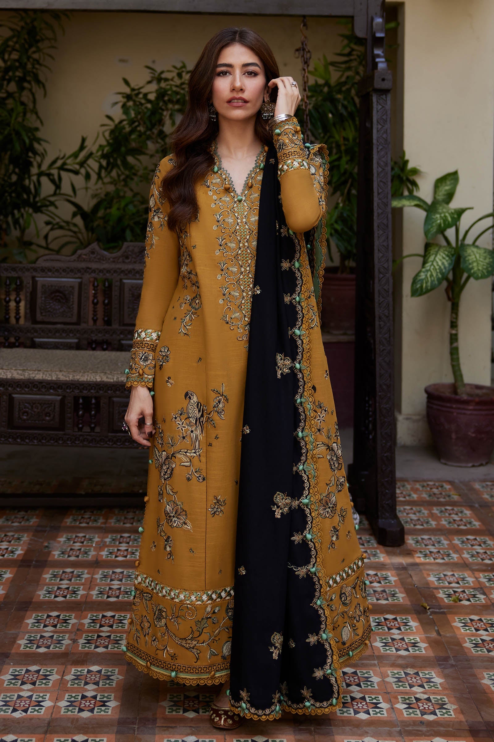 MELIHA (ZW23-11) | Zaha | Winter Collection 2023 – Ayat B Wardrobe