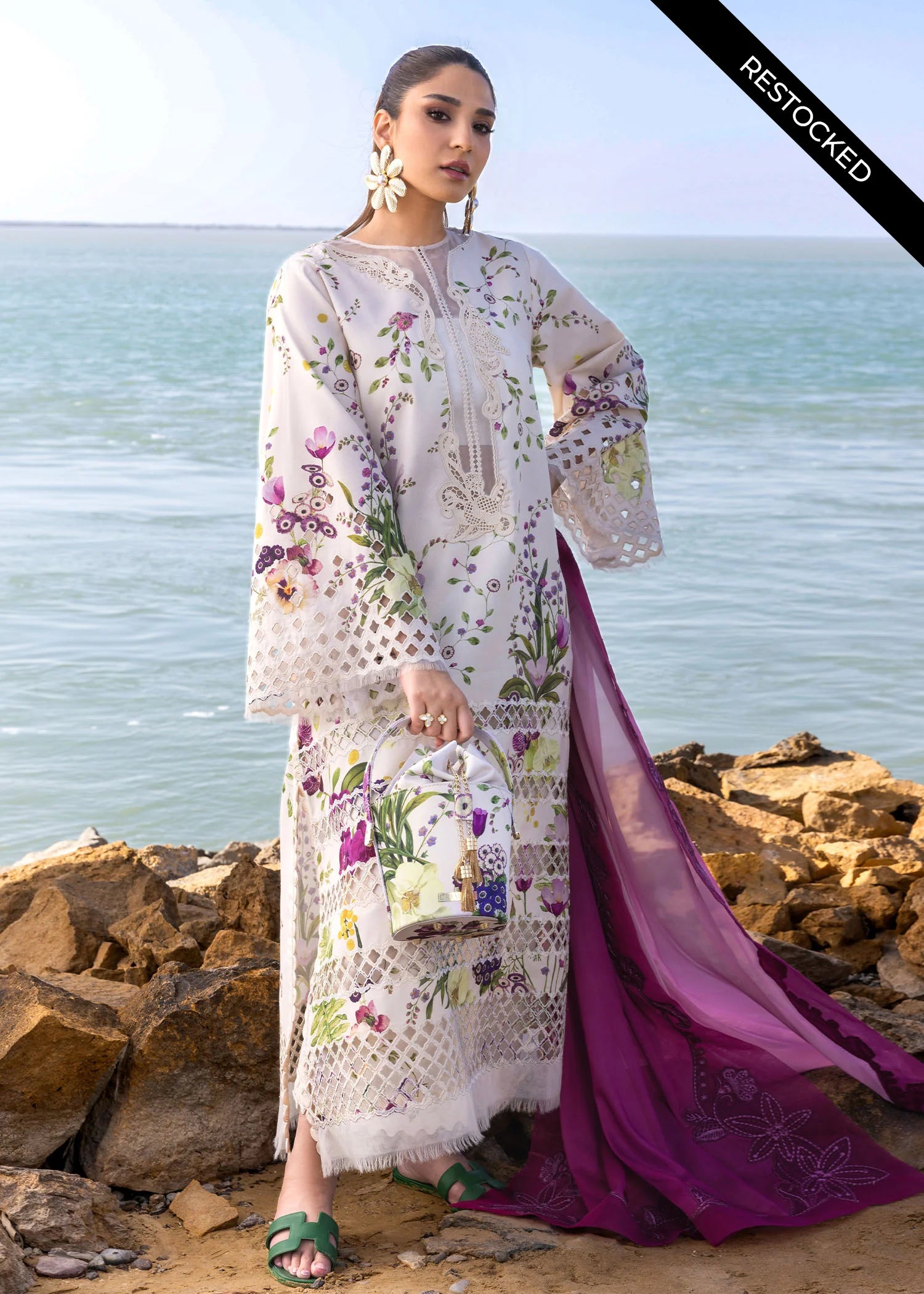 Bloom Bold - D4 A | Crimson | The Flow Lawn Collection 2025 – Ayat B ...